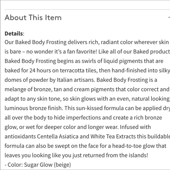 Sephora | Makeup | Newlaura Geller Baked Body Frosting In Sugar Glow ...